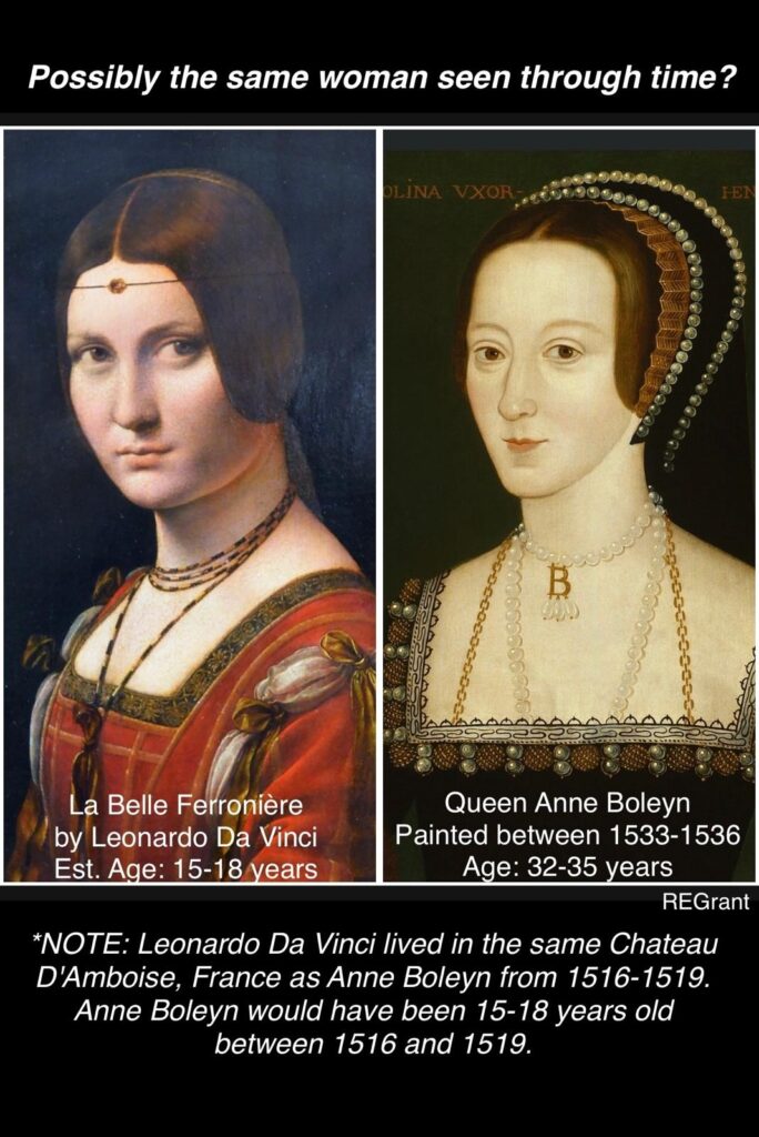 Anne Boleyn as the Sitter in Da Vinci's La Belle Ferronière?